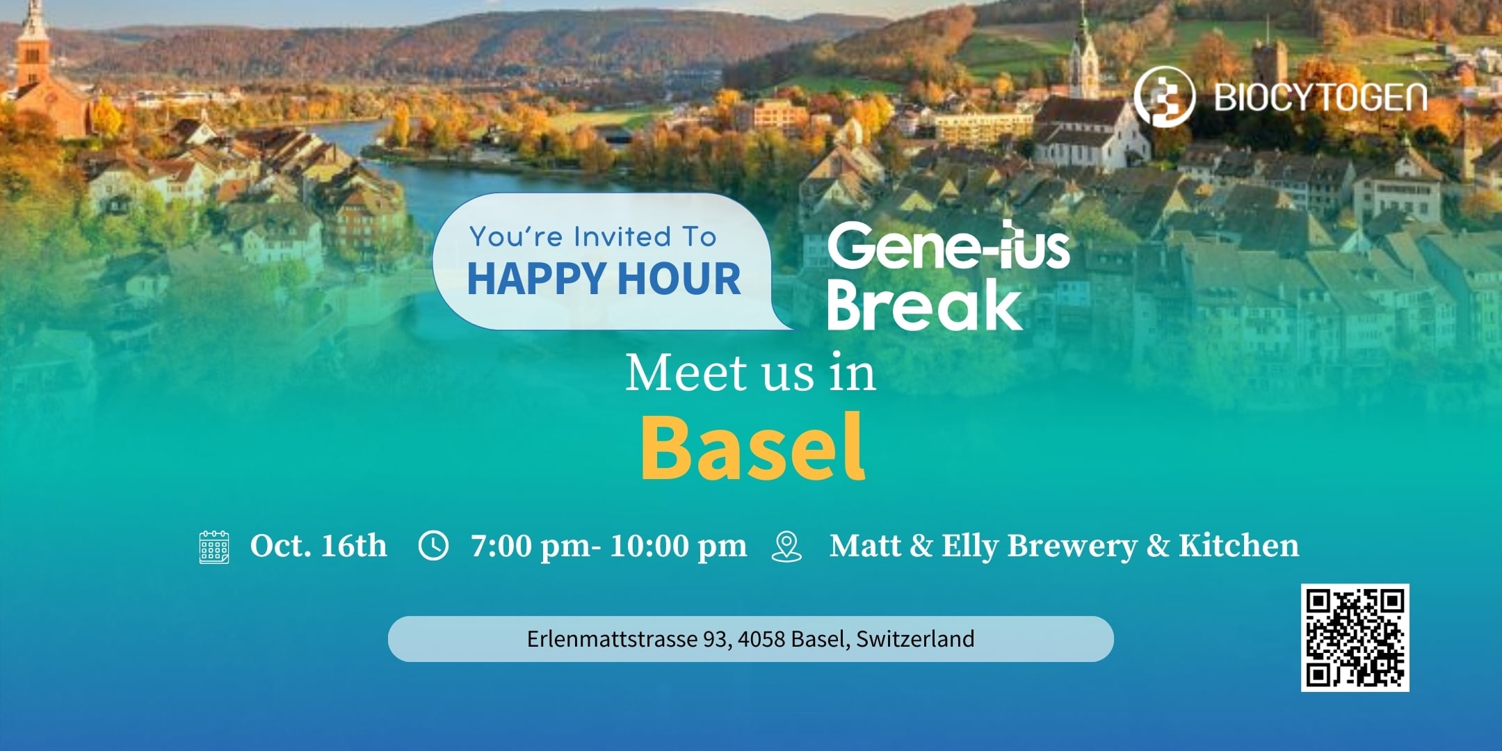 Join BIOCYTOGEN at Gene-ius Break Basel